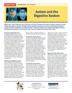 Autism and the Digestive System – Pathfinders for Autism